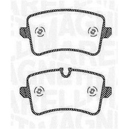 MAGNETI MARELLI Bremsbelagsatz, Scheibenbremse 363916060673 f&uuml;r Audi Porsche