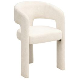 Mid.you Armlehnstuhl, Beige, Metall, Textil, 57x81.5x58 cm, Esszimmer, St&uuml;hle, Esszimmerst&uuml;hle, Armlehnenst&uuml;hle