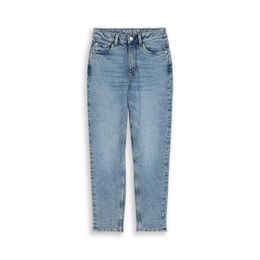 Tom Tailor Denim Damen TTLINLEY MOM High Waist Ankle Jeans, blau, Uni, Gr. 30