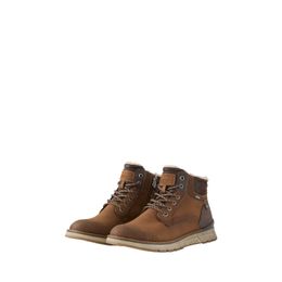 Tom Tailor Herren Wasserdichte Stiefeletten mit F&uuml;tterung, braun, Uni, Gr. 41