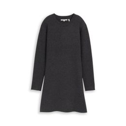 Tom Tailor Denim Damen Mini Skater Strickkleid, grau, Meliert, Gr. XXL