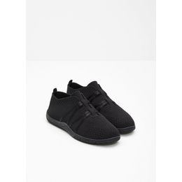 bonprix Barfu&szlig;schuhe mit flexibler Sohle, schwarz, Gr.41, Bequemer Barfu&szlig;-Sneaker, aus Vegan