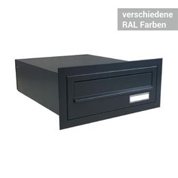Mauerdurchwurf Briefkasten in RAL Farben - B-03