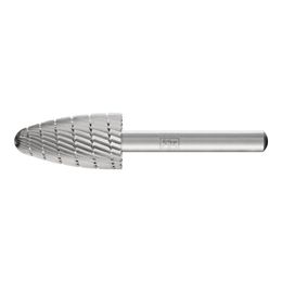 Pferd TOOLS HSS Fr&auml;sstift Baumform H &Oslash; 16x30mm Schaft-&Oslash; 6 mm Z 3 universal mittel fein Spanbrecher (22434536)