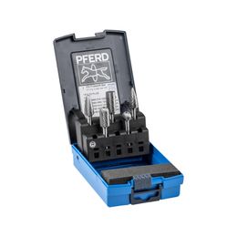 Pferd TOOLS Hartmetall Fr&auml;sstift Set 1512 Zahnung 3 PLUS 5-tlg. Schaft-&Oslash; 6 mm univ. mittel kreuzverzahnt (21901512)