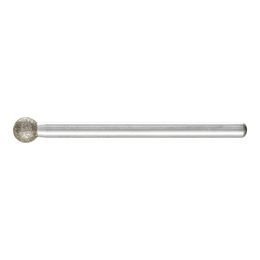 Pferd TOOLS Diamant-Schleifstift Kugel &Oslash;5,0mm Schaft-&Oslash;3 mm D126 (mittel) zum Gravieren und Entgraten (36205010)