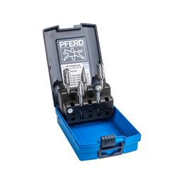 Pferd TOOLS Hartmetall Hochleistungsfr&auml;sstift Set 1412 ALLROUND 5-tlg. &Oslash; 12mm Schaft-&Oslash; 6mm universal grob (21901412)