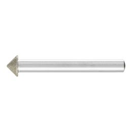 Pferd TOOLS Dia.-Schleifst. Spitzkegel &Oslash;10x90&deg; Schaft&Oslash;6 mm D126 (mit.) zum Anfasen/Entgraten/Senken (36476126)