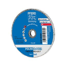 Pferd TOOLS POLINOX verpresstes Vlies-Rad PNER &Oslash; 50x3 mm Bohrung-&Oslash; 6 mm Hart A Fein f&uuml;r Finish (44691005)