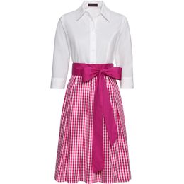 Reitmayer Hemdblusenkleid Wei&szlig;/Beere (Gr&ouml;&szlig;e: 36)