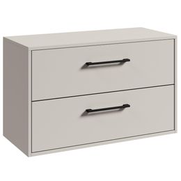 Badplaats WASCHBECKENUNTERSCHRANK Florence 2 Schubladen Cashmere - 80 x 46 x 46 cm