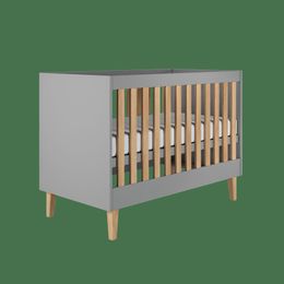 KINDERBETT Kubi ohne Schublade ohne Matratze Grau 120/60