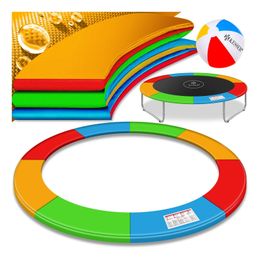 Kesser&reg; - Trampolin Randabdeckung &Oslash; 244 , 305 , 366 , 426 cm , 30cm breit 100% UV-best&auml;ndig rei&szlig;fest Federabdeckung , Gr&uuml;n , Blau