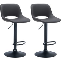 CLP 2er Set Barhocker Camden I Kunstleder-Bezug