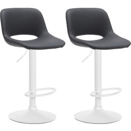 CLP 2er Set Barhocker Camden I Kunstleder-Bezug