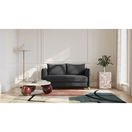 BRUNO Schlafsofa 140cm in Forest Green | stabiles Massivholz & Boxspringkomfort