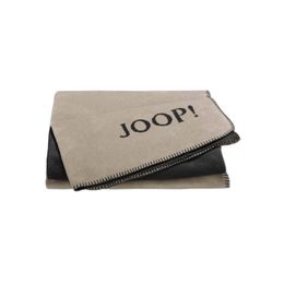 JOOP! Wohndecke JOOP "Wohndecken 1er Pack" Gr. 150, grau (stein, anthrazit), B:150cm, Obermaterial: 58% Baumwolle CO. 35% Polyacryl PAN. 7% Polyester PES., Wohndecken, Wohndecke