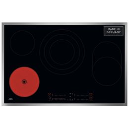 AEG Elektro-Kochfeld, schwarz, B:76,6cm T:51,6cm, Kochfelder, Rapid‑Power & Made in Germany: K&uuml;rzere Aufheizzeiten beim Kochen