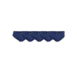 JBS of Denmark Slip JBS "Slip 5er Pack", Herren, Gr. XL, blau, Obermaterial: 100% Baumwolle CO., Unterhosen Slip