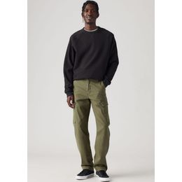 Levi's Cargohose LEVI'S "Levi's XX Cargo Taper Hose", Herren, Gr. 34, L&auml;nge 32, gr&uuml;n (olive night), Obermaterial: 98% Baumwolle, 2% Elasthan, unifarben, regular fit kn&ouml;chellang, Hosen Cargohose, mit Cargo Taschen