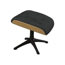 Fu&szlig;hocker FLEXLUX "Volden Beinst&uuml;tze, pflegeleicht, skandinavisches Design, hoher Komfort", grau (dervit grau), B:44cm H:39cm T:35cm, 100% Polyester, Hocker, Fu&szlig;hocker, f&uuml;r Beinauflage zur besseren Entspannung, schwarzer Fu&szlig;, Holzrahmen