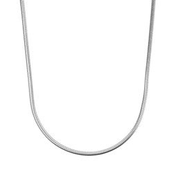 Kette ohne Anh&auml;nger Tom Tailor, silber (edelstahlfarben), Halsketten, Herren, Edelstahl, L: 60 B: 3,1mm, B:3,1mm