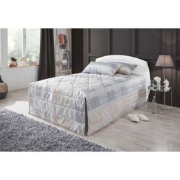 Polsterbett, wei&szlig;, B:110cm L:210cm, Bezug Bett: Kunstleder;Bonnell-Federkernmatratze: 51% Polypropylen, 39% Polyester und 10% Baumwolle;Kaltschaummatratze: 100% Polyester, Bezug abnehm- und waschbar bis 60C, Westfalia Schlafkomfort, Betten, Polsterbett, inkl. Bettkasten bei Ausf&uuml;hrung mit Matratze