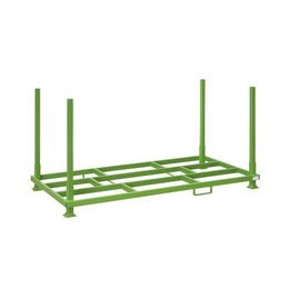 Rungenpalette mit 4 Einsteckrungen, B x L: 1200 x 2400 mm, Farbe:...
