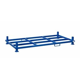 Rungenpalette ohne Einsteckrungen, B x L: 1000 x 2000 mm, Farbe: blau