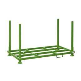 Rungenpalette mit 4 Einsteckrungen, B x L: 1000 x 2000 mm, Farbe:...
