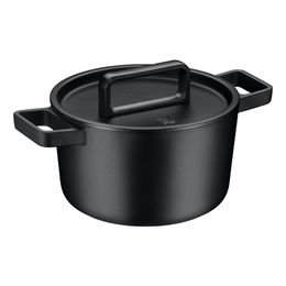 Br&auml;ter WMF "Flavour, Gusseisen Br&auml;ter Induktion, Schmortopf emailliert", schwarz, H:15,5cm &Oslash;:22cm, T&ouml;pfe, Gusseisen-Kochgeschirr, Deckel mit Kondensationsnoppen
