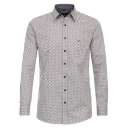 Langarmhemd Casamoda "Casamoda Freizeithemd Print", Herren, Gr. XL, Normalgr&ouml;&szlig;en, gelb, 100% Baumwolle, bedruckt, comfort fit, Hemden