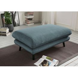 Polsterhocker Home Affaire "Lazio", blau (ocean), B:116cm H:47cm T:77cm, Hocker, Polsterhocker