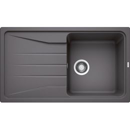 Granitsp&uuml;le Blanco "SONA 5 S", grau (felsgrau), B:86cm T:50cm, Verbundwerkstoff, K&uuml;chensp&uuml;len