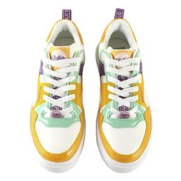 Trainingsschuh Buffalo "Buffalo Damen Buffalo Rse V2 Vegan Nappa/Patent", Damen, Gr. 39, gr&uuml;n, orange, lila, Kunstfaser, Schuhe
