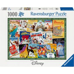 Puzzle Ravensburger "Disney Classics, Vintage Movie Poster", bunt, Puzzles, KinderB:70cm H:50cm, Pappe, Made in Germany, B:70cm H:50cm