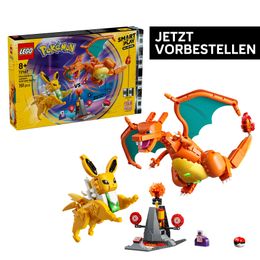 Konstruktionsspielsteine Lego "SMART Play: Ultimativer Showdown zwischen Glurak und Blitza (72167)", bunt, Spielbausteine, Kinder, Kunststoff, Lego Pok&eacute;mon; inklusive SMART Brick; mit Licht- und Soundeffekten