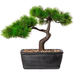 Kunstbonsai Creativ green "Bonsai L&auml;rche", gr&uuml;n, B:25cm H:23cm T:12cm, Kunststoff, Kunstpflanzen