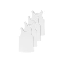 Unterhemd uncover by Schiesser "Unterhemd 4er Pack", Herren, Gr. L, N-Gr, wei&szlig;, Obermaterial: 95% Baumwolle CO. 5% Elasthan EL., Unterhemden Unterhemd