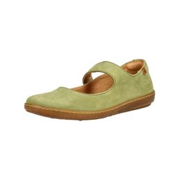 Riemchenballerina El Naturalista "El Naturalista Ballerinas Nubukleder", Damen, Gr. 40, gr&uuml;n, Nubukleder, Schuhe Riemchenballerina