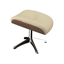 Fu&szlig;hocker FLEXLUX "Clement Beinst&uuml;tze, Hervorragender Komfort. Robustesr Alu Fu&szlig;", beige (sandy beige), B:44cm H:39cm T:35cm, 100% Polyester, Hocker, Fu&szlig;hocker, Beinauflage besseren Entspannung, pflegeleicht, Rahmen in Holzoptik