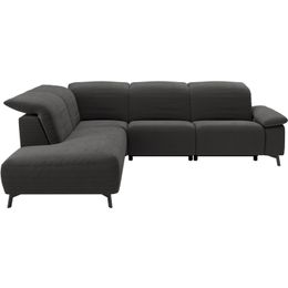 Ecksofa Musterring "MR 370, intelligenter Komfort im modernen Design", anthrazit, B:288cm H:83cm T:241cm, 95% Polyester, 5% Nylon, Sofas, Ecksofa, Optionale Relaxfunktion, flexible Kopfteile & klappbare Armlehnen