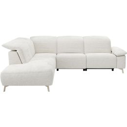 Ecksofa Musterring "MR 370, intelligenter Komfort im modernen Design", platin, B:288cm H:83cm T:241cm, 8% Baumwolle, 92% Polyester, Sofas, Ecksofa, Optionale Relaxfunktion, flexible Kopfteile & klappbare Armlehnen
