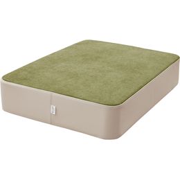 Weichbodenmatte "Rundy, H&uuml;pfpolster S cotton/cord", cotton, gr&uuml;n, HIPP-HOPP - DAS H&Uuml;PFPOLSTER, Sportmatten, Kinder, B/H/L: 70cm x 17cm x 94cm, H&uuml;pfmatte; 94x70x17 cm; Made in Germany, B:70cm H:17cm L:94cm