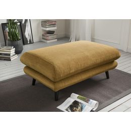 Polsterhocker Home Affaire "Lazio", gelb, B:116cm H:47cm T:77cm, Hocker, Polsterhocker
