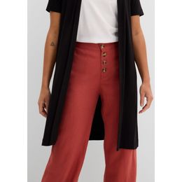 Shirtjacke bonprix "Shirtjacke aus softer Viskose", Damen, Gr. 40/42 (M), schwarz, Obermaterial: 95% Viskose, 5% Elasthan, loose fit, Shirts Shirtjacke, lockere Passform, Kurzarm-Design, f&uuml;r vielseitige Anl&auml;sse