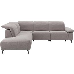 Ecksofa Musterring "MR 370, intelligenter Komfort im modernen Design", elephant, B:288cm H:83cm T:241cm, 100% Polyester, Sofas, Ecksofa, Optionale Relaxfunktion, flexible Kopfteile & klappbare Armlehnen