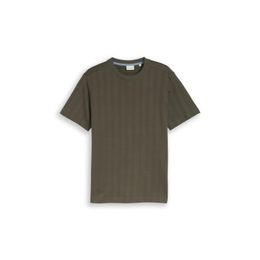 Tom Tailor Herren T-Shirt aus Baumwolle, gr&uuml;n, Uni, Gr. XXL