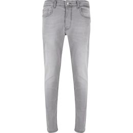 Bequeme Jeans 2Y Premium "2Y Premium Herren 2Y Tapered Fit Jeans", Herren, Gr. 31, Normalgr&ouml;&szlig;en, grau, 97% Baumwolle, 3% Elasthan, unifarben, Jeans