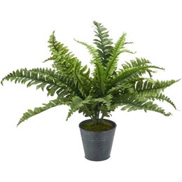 Kunstpflanze Creativ green "Bostonfarn", gr&uuml;n, H:50cm &Oslash;:60cm, Kunststoff, Kunstpflanzen, Kunstpflanze, mit zahlreichen Farnwedeln